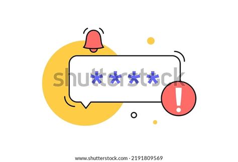 Warning Message On Smartphone Incorrect Data Stock Vector Royalty Free