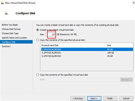 how to create a fixed size disk in hyper v vinchin backup