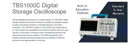 Tektronix Indonesia Tbs1000c Digital Storage Oscilloscopes
