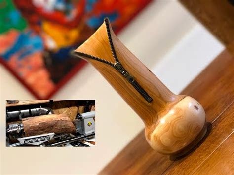 Making A Zip Vase Using A Block Of Wood And A Zip Youtube