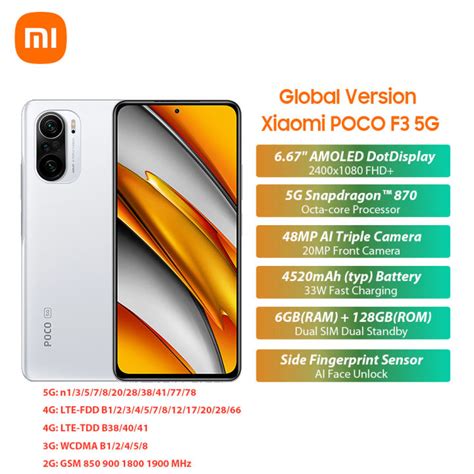Global Version Xiaomi Poco F G Mobile Phone Inch Fhd Amoled Dotdisplay Gb