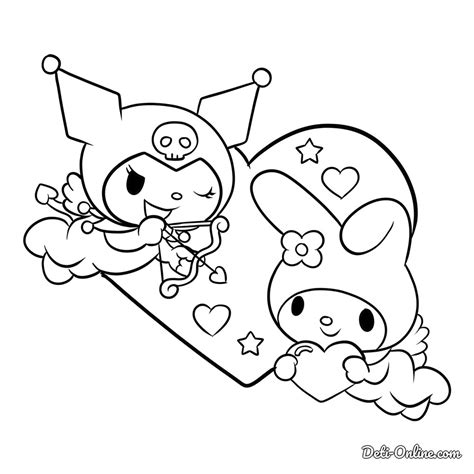 Маленькие раскраски куроми