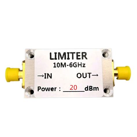 Pin Diode Sma Rf Limiter 10m 6ghz 10dbm 20dbm 0dbm With Cnc Housing Sale