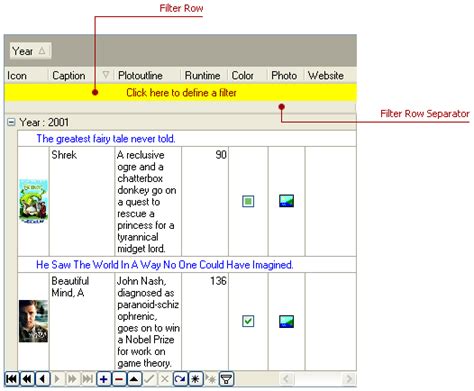 Filter Row Vcl Devexpress Documentation