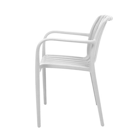 เก้าอี้พลาสติก Spring Calvyn สีขาว