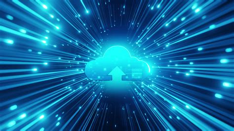 Cloud Computing And Big Data Concept Abstract Speed Internet Data Flow