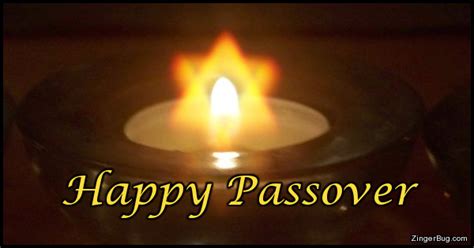 Happy Passover Lamp With Star Of David Flame Glitter Graphic Greeting Comment Meme Or 