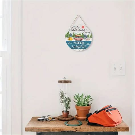 1 Бр Дървени Табели За Къмпинг Кръгла Дървена Висяща Табела Temu Bulgaria