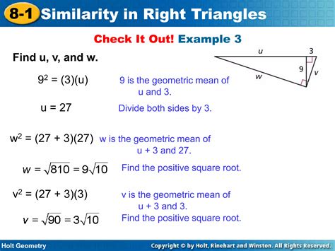 Right Triangle Similarity Ppt