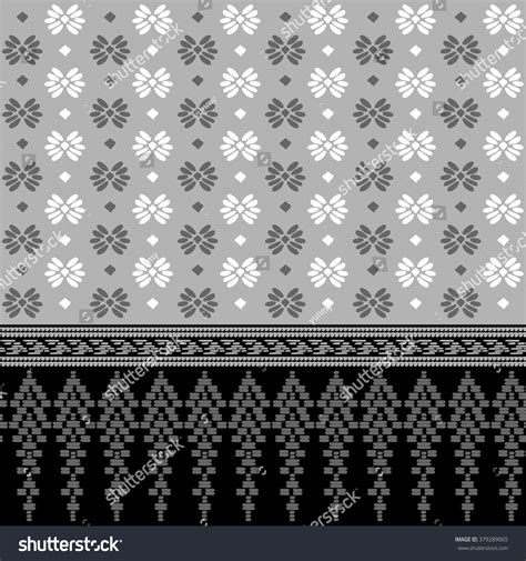 Border Weaving Design Vector Illustration Stock Vector Royalty Free 379289065