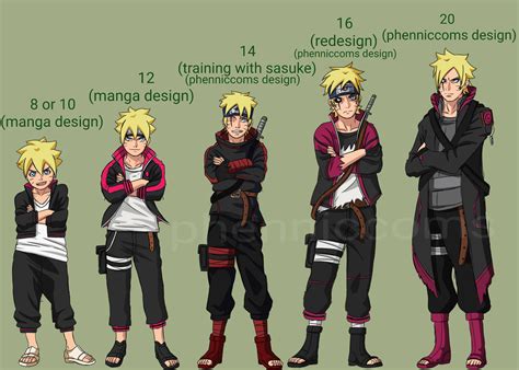 It Was Requested That I Colored In My Boruto Designs And Redesign Sketches I Also Made Some