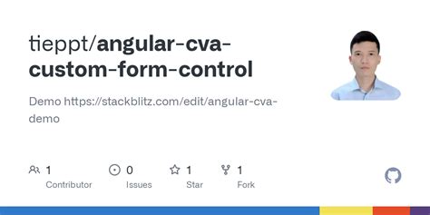 github tieppt angular cva custom form control demo edit angular cva demo