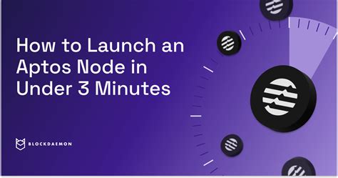 How To Launch An Aptos Node In Under 3 Minutes Blockdaemon Blog