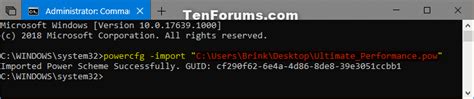 Add Or Remove Ultimate Performance Power Plan In Windows Tutorials