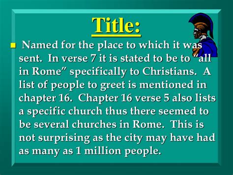 The Book Of Romans Ppt Download