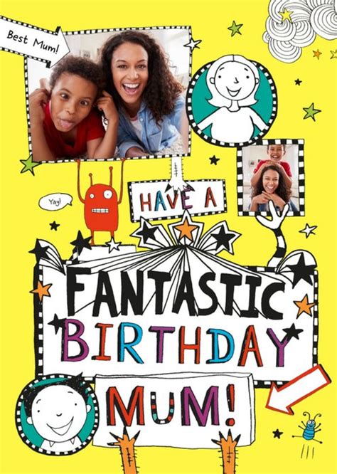 Tom Gates Mum Photo Upload Birthday Card Moonpig