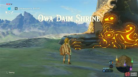 Owa Daim Shrine Great Plateau Region Towers And Shrines The Legend Of Zelda Breath Of The