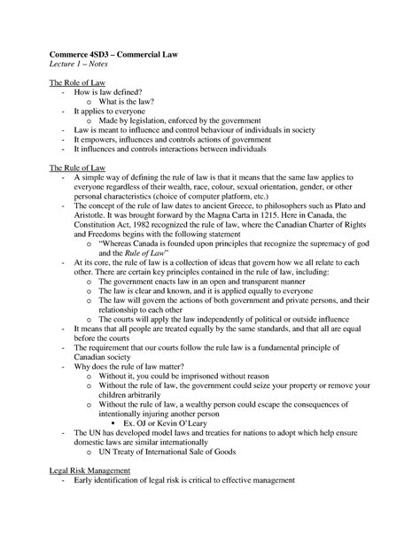 COMM 4SD3 Week 1 Lecture Notes Ketsetzis Commerce 4SD3