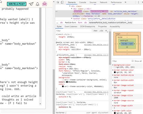 Fixing Dev To S Scrollbar Bug With A Single Line Of Code Ko Fi Where Creators Get Support