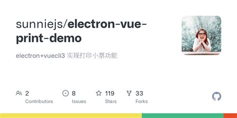 GitHub sunniejs electron vue print demo electron vuecli3 实现打印小票功能