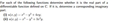 For Each Of ﻿the Following Functions Determine