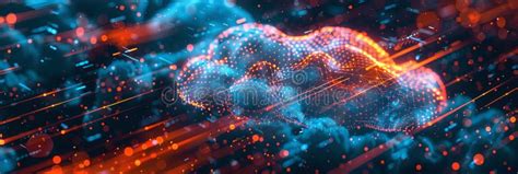 An Abstract Digital Representation Of Data Processing And Ai