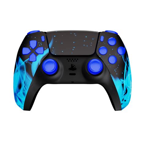 Best Ps5 Controller Blue Flame Cheap Modded Dualsense Edition Custom Controllers For Sale New