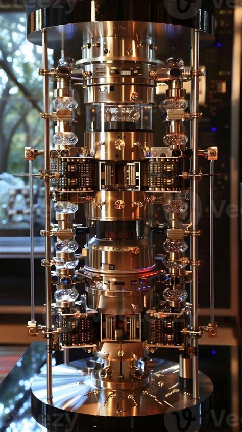 AI Generated Quantum Computing Bits In Superposition 41491417 Stock