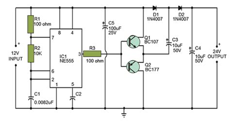 Voltage Double Circuit Using Ne555