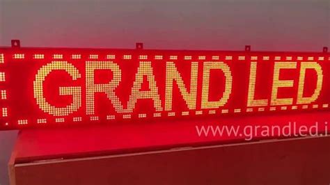 GRAND LED RED COLOUR RUNNING DIGITAL DISPLAY At Rs Sq Ft Running LED Display Board In