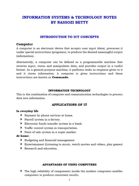 Fundamentals Of It Pdf Random Access Memory Read Only Memory