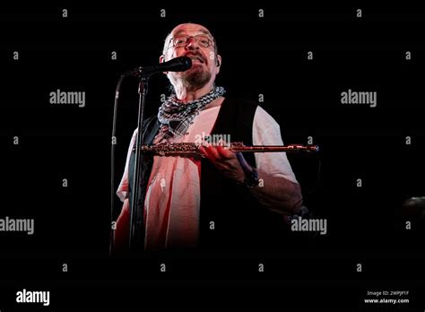 Porto Portugal 08th Mar 2024 Ian Anderson Is Playing The Flute On