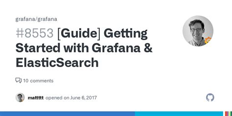 Guide Getting Started With Grafana And Elasticsearch · Issue 8553