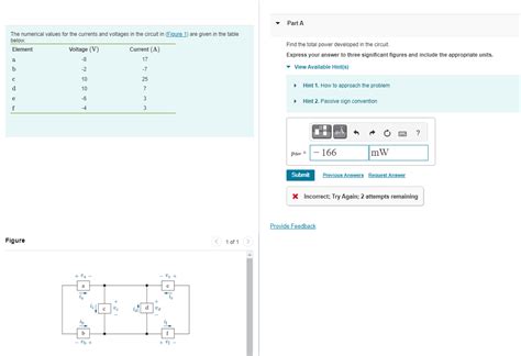 Get Answer The Numerical Values For The Currents And Voltages In
