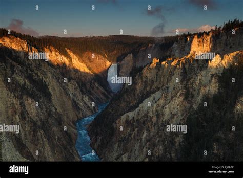 Grand Canyon Of The Yellowstone By Sunrise From Artists Point