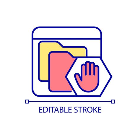 Scanning Folder For Malware Rgb Color Icon Content Filtering