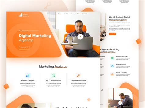 Today My Challenge Digital Marketing Agency Landing Page I Hope Youll Like It I Invite You