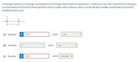 Solved In The Figure Particle 1 Of Charge 9 And Particle 2 Chegg Com