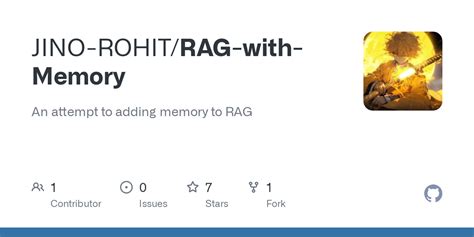 Github Jino Rohitrag With Memory An Attempt To Adding Memory To Rag