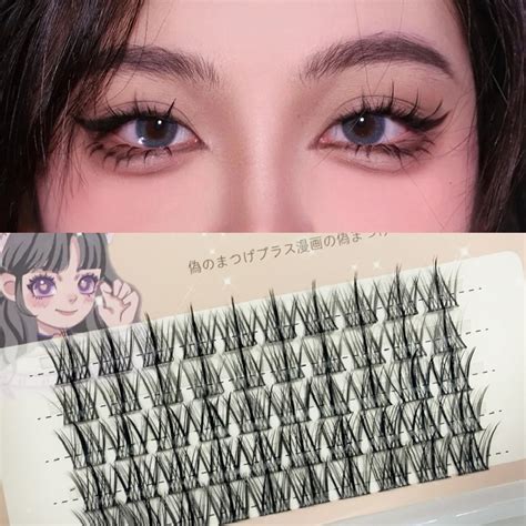 Heat Bonded Cluste Handmade Mink Natural Eyelash Extension Individual Lashes Nakeds Make Up