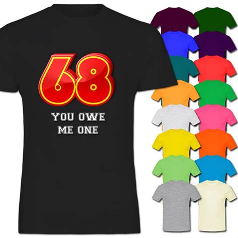 68 You Owe Me One Rude Funny Sex Position Mens Cotton T Shirt Ebay