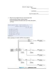 Week 7 Quiz Key Pdf ECE 271 Week 7 Quiz First Name Last Name Quiz Score Out Of 5 1 Draw