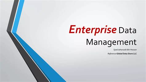 Enterprise Data Management Pptx