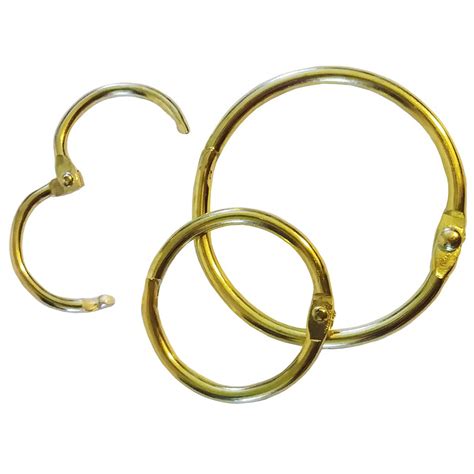 Gold Book Binder Rings Brass Loose Leaf Binding Rings
