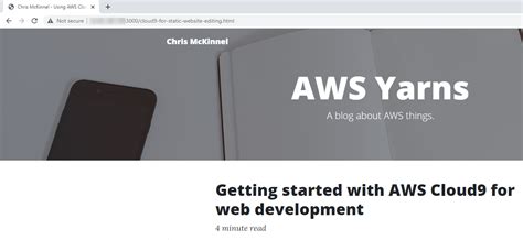 Getting Started With AWS Cloud9 For Web Development CCL