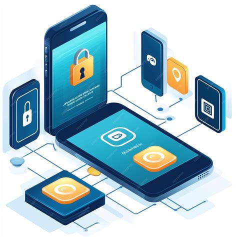 Secure Authentication And Authorization Diagram Premium Ai Generated Image