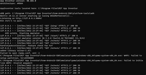 Aistarter Connect Emulator Not Working Windows 11 Mit App Inventor