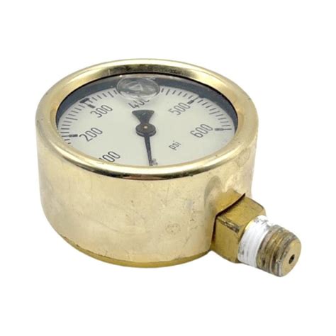 Wika 0 600psi Pressure Gauge Glycerin Filled 1 4 Npt Bronze Tube Bras