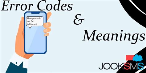 SMS Error Codes And Their Meanings All You Need To Know JookSMS
