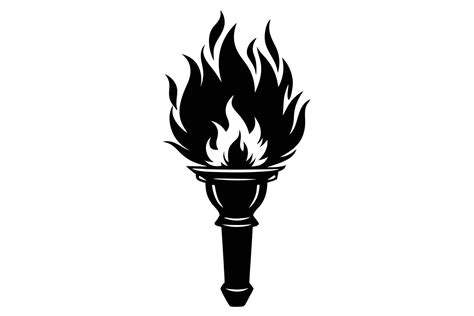 Illustration Of A Classic Torch Symbol 55650627 Vector Art At Vecteezy